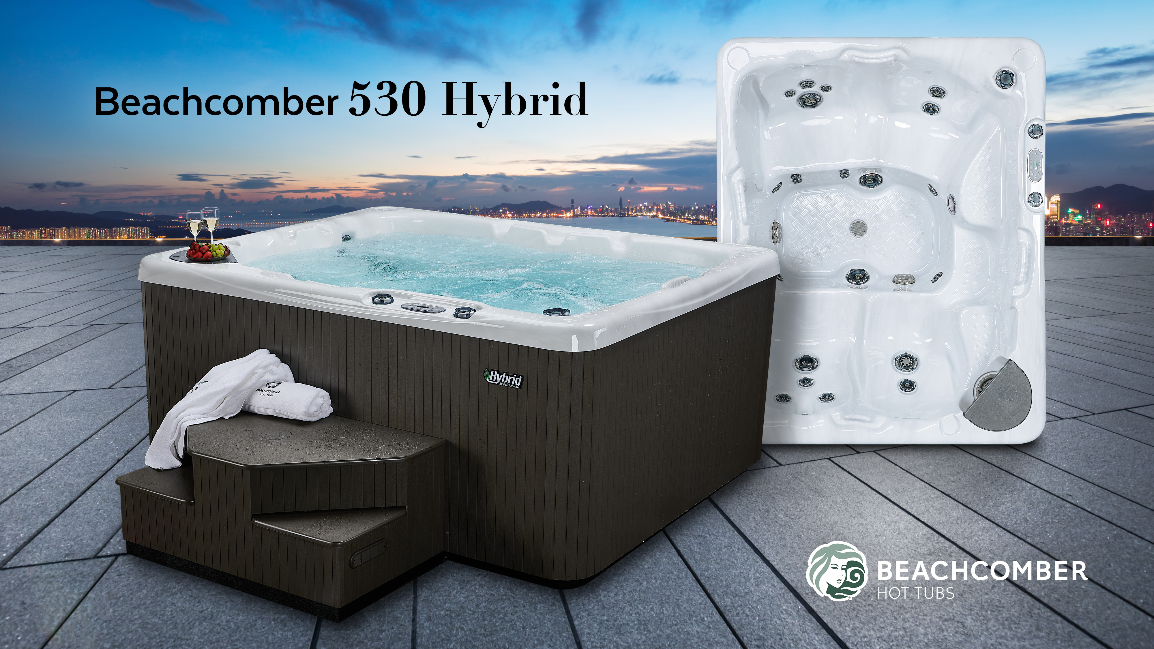 Beachcomber 530 Hybrid (70" x 86" x 38") Hot Tub - Lakeshore Living